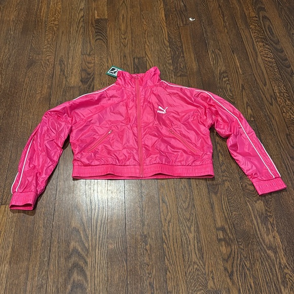 Puma | Jackets & Coats | Puma Pink Womens Iconic T7 Woven Track Jacket ...